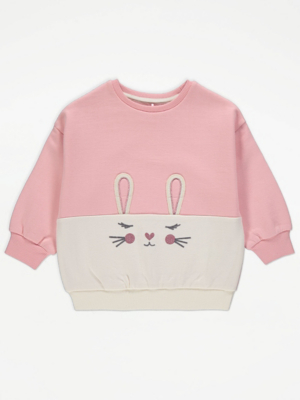 Pink Bunny Sweatshirt | Kids | George at ASDA
