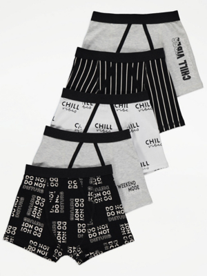 Chill Vibes Trunks 5 Pack | Kids | George at ASDA