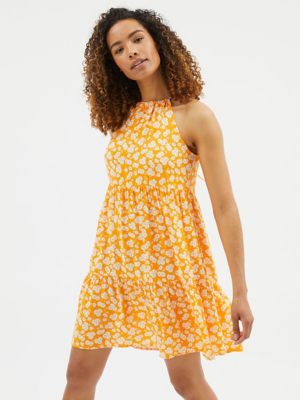 Orange Floral Strappy Mini Sundress | Women | George at ASDA
