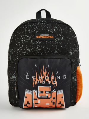 Minecraft Dungeons Black Rucksack | Kids | George at ASDA