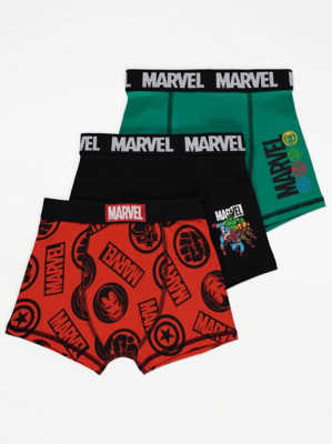 Marvel Character Print Trunks 3 Pack | Kids | George at ASDA