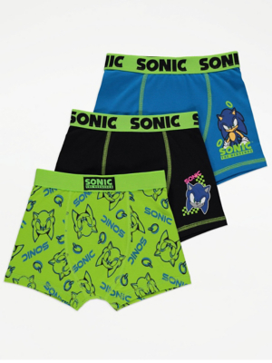 Sonic The Hedgehog Trunks 3 Pack | Kids | George at ASDA