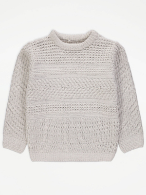 Red Patchwork Knitted Christmas Jumper | Kids | George at ASDA