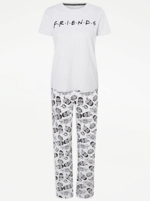 Friends Grey Slogan Short Sleeve Pyjamas Gift Set | Lingerie | George ...