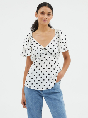 White Spot Printed Blouse | Women | George at ASDA