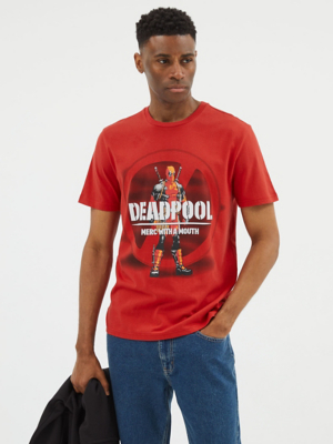 Marvel Deadpool Character Red T-Shirt | Men | George at ASDA