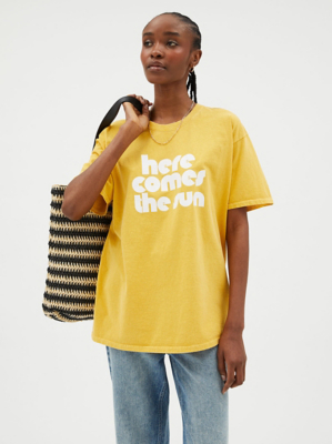 Yellow Here Comes The Sun T-Shirt | Women | George at ASDA