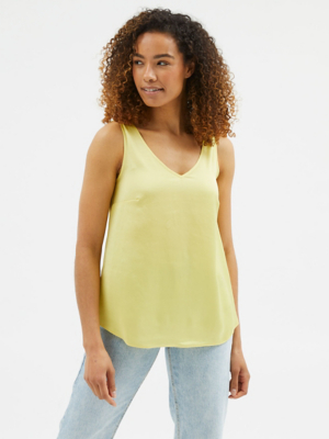 Yellow Built Up V-Neck Cami Top | Women | George at ASDA