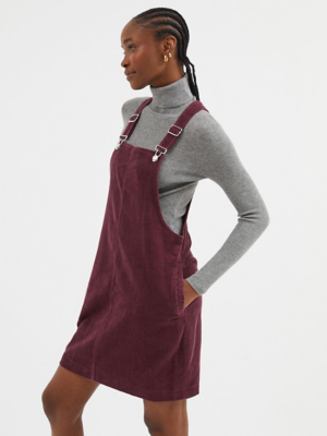 Burgundy Corduroy Pinafore Dress | Women | George at ASDA