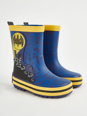 DC Comics Navy Batman Wellington Boots | Kids | George at ASDA