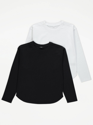 Boxy Fit Long Sleeve Tops 2 Pack | Kids | George at ASDA
