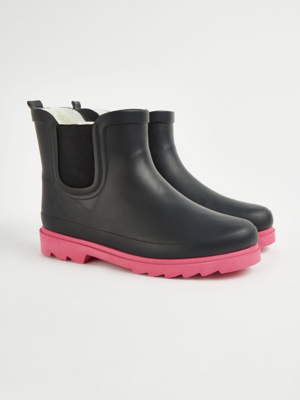Black Chelsea Wellington Boots | Kids | George at ASDA