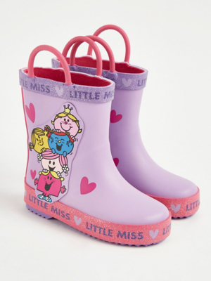 Little Miss Lilac Wellington Boots | Kids | George at ASDA