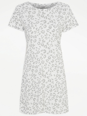 Grey Leopard Nightdress | Lingerie | George at ASDA