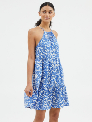 Blue Swirl Strappy Mini Sundress | Women | George at ASDA