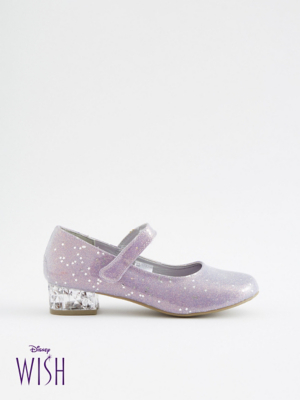 Disney Wish Lilac Glitter Light Up Heeled Shoes | Kids | George at ASDA