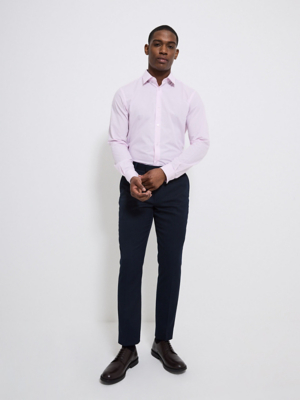 Navy Slim Formal Trousers | Men | George at ASDA