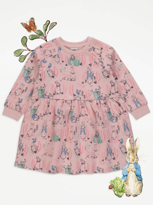 Peter Rabbit Pink Jersey Dress | Kids | George at ASDA