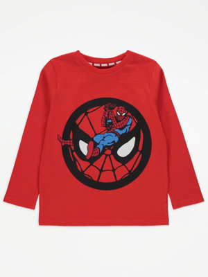 Marvel Spider-Man Red Long Sleeve Top | Kids | George at ASDA