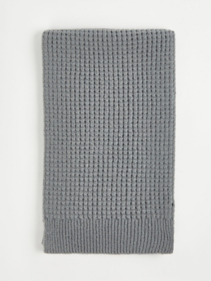 Grey Knitted Scarf | Men | George at ASDA