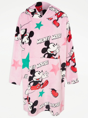 Disney Mickey Mouse Pink Star Snuggle Hoodie | Lingerie | George at ASDA