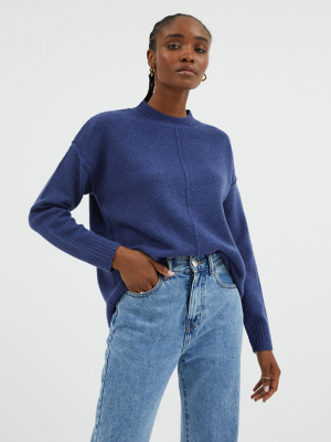 Navy Slouchy Knitted Jumper | Women | George at ASDA