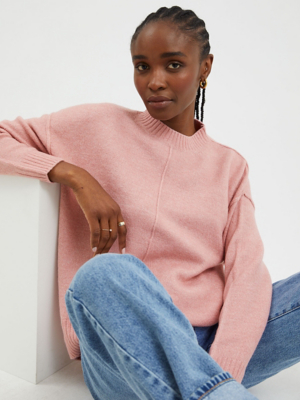 Pink Slouchy Knitted Jumper | Women | George at ASDA