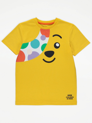 Children In Need Easy On Yellow Pudsey T-Shirt | Kids | George at ASDA
