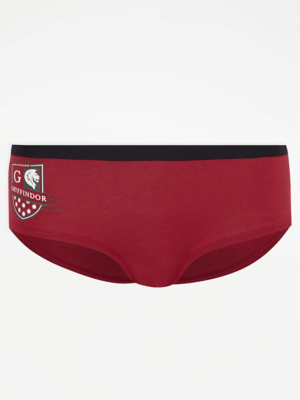 Harry Potter Gryffindor Red Short Knickers | Lingerie | George at ASDA