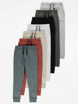 Plain Joggers 7 Pack | Kids | George at ASDA