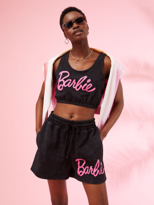 G21 Barbie Black Acid Wash Crop Top | Women | George at ASDA