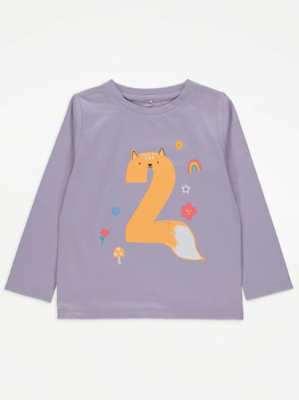 Purple Age 2 Long Sleeve Top | Kids | George at ASDA