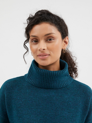 Grey Roll Neck Knitted Jumper | Women | George at ASDA