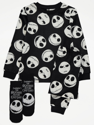 Nightmare Before Christmas Fleece Pyjamas and Socks | Kids | George at ASDA