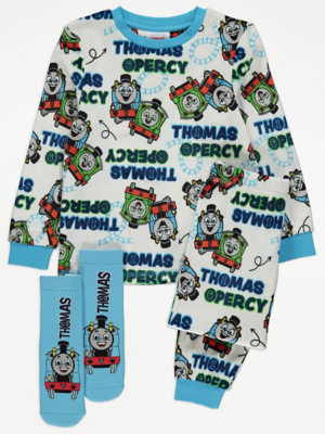 Thomas The Tank Engine Fleece Pyjamas with Socks | Kids | George at ASDA