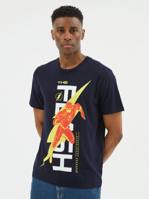DC Comics The Flash Navy Graphic T-Shirt | Men | George at ASDA