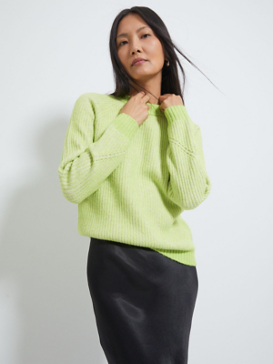 Neon Green Knitted Jumper | Women | George at ASDA