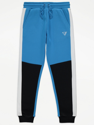 Blue Awesome Dude Colour Block Joggers | Kids | George at ASDA