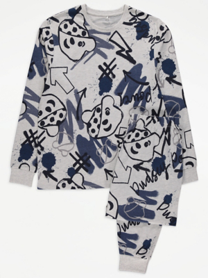 Children In Need Grey Pudsey Long Sleeve Pyjamas | Collections | George ...