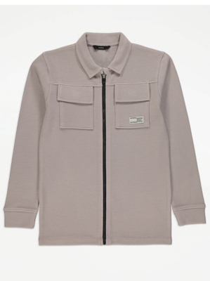 Grey Textured Utility Jacket | Kids | George at ASDA