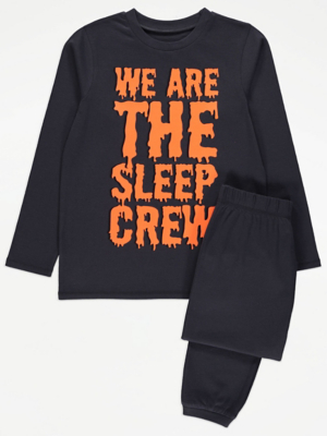 Grey Sleep Crew Pyjamas | Kids | George at ASDA