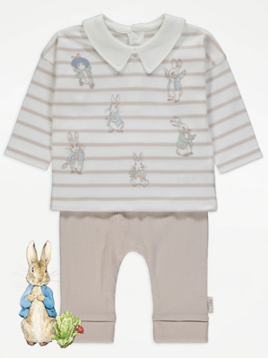 Peter Rabbit Collared Top and Leggings Outfit | Baby | George at ASDA