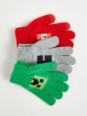Minecraft Magic Gloves 3 Pack | Kids | George at ASDA