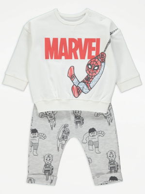 Marvel Spider-Man Sweatshirt and Trousers Outfit | Baby | George at ASDA