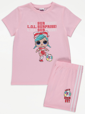 L.O.L. Surprise! Pink England Football Short Pyjamas | Kids | George at ...