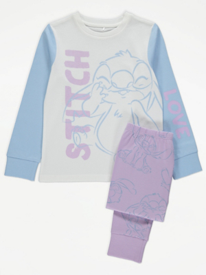 Disney Lilo and Stitch Colour Block Long Sleeve Pyjamas | Kids | George ...