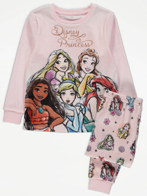 Disney Princess Pink Fleece Pyjamas | Kids | George at ASDA
