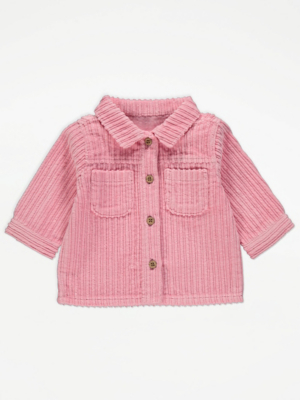 Pink Corduroy Shacket | Baby | George at ASDA