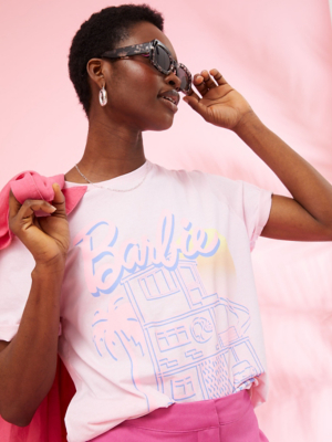 Barbie Light Pink Malibu House T-Shirt | Women | George at ASDA