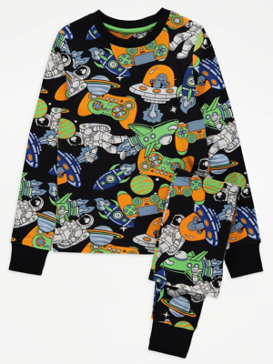 Navy Space Planet Pyjamas | Kids | George at ASDA